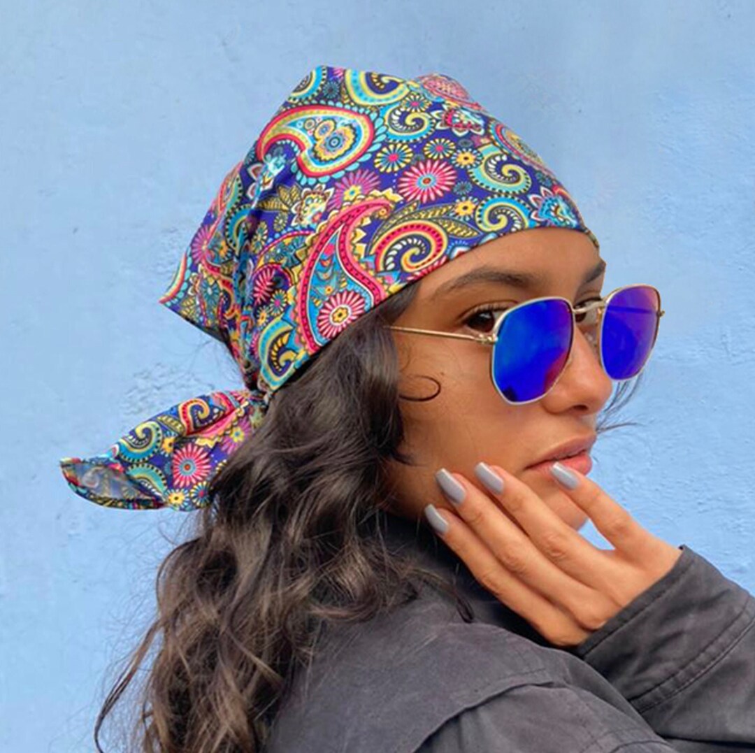 Ornate Paisley Bandana, Tie Top, Halter, Head Wrap or Hair Scarf - Etsy