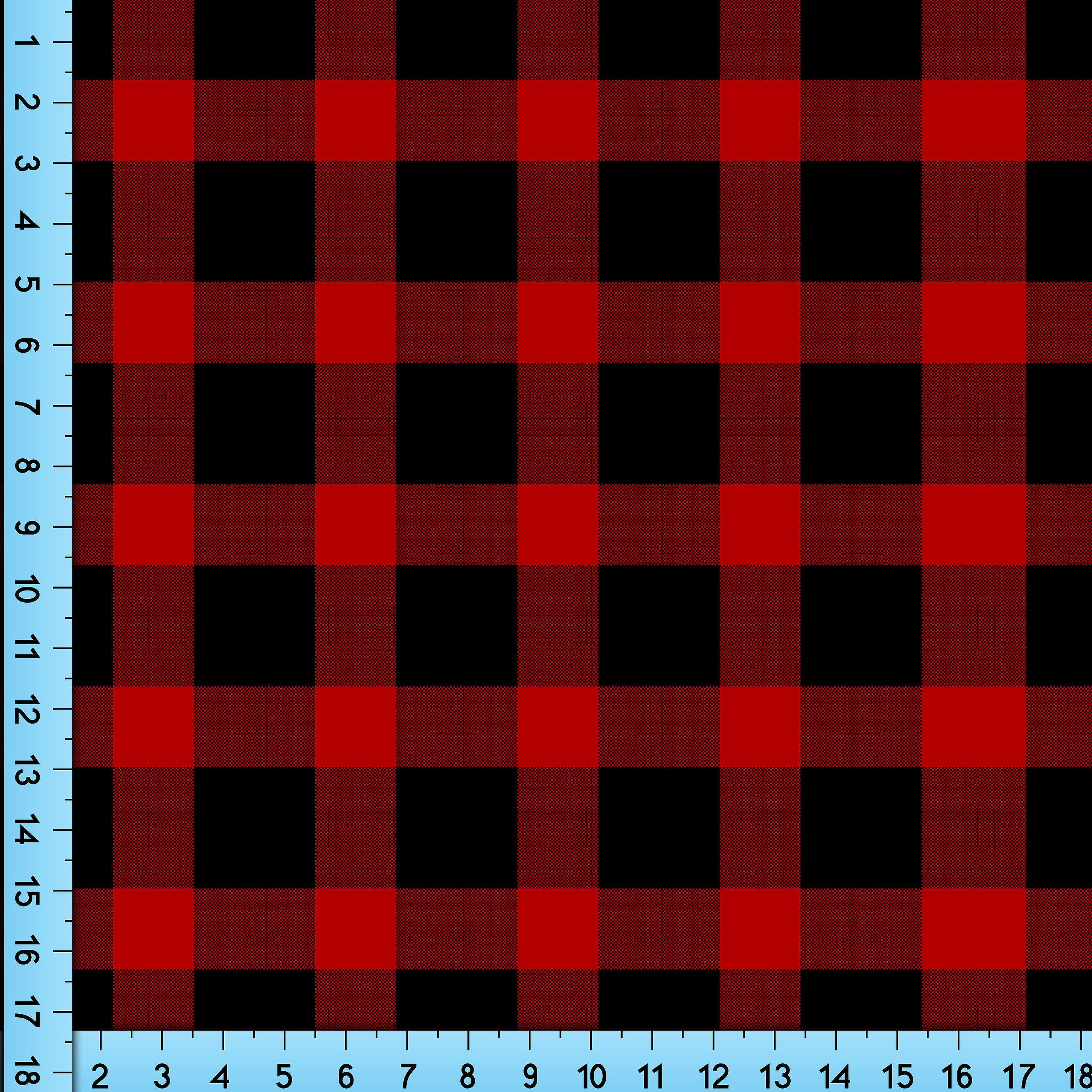 Lumberjack Plaid Fabric: Red and Black Tartan Print - Etsy