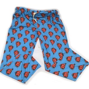 Red Devil Fabric: Novelty Print by the Yard - Etsy