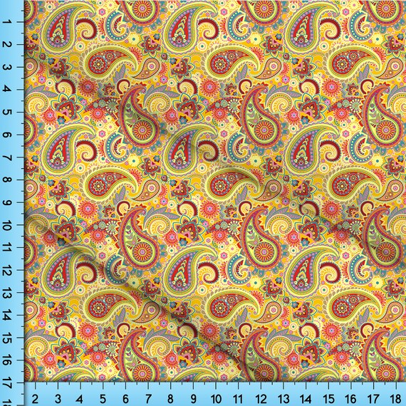 Light Yellow Paisley Pattern