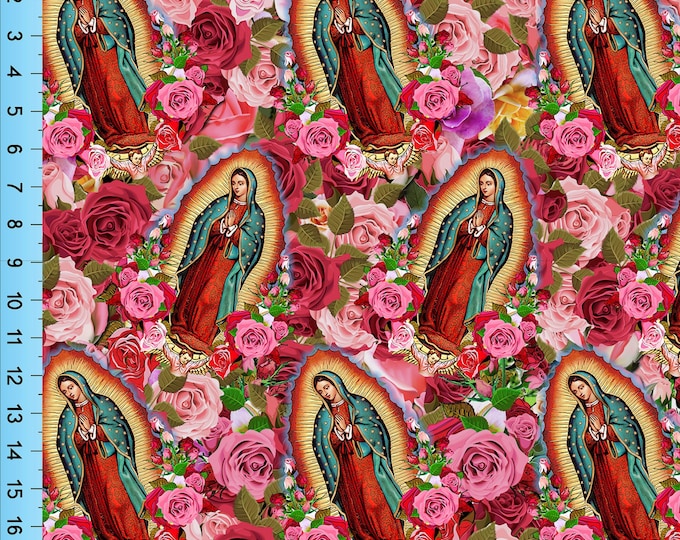 Our Lady of Guadalupe Fabric Panel: Virgin Mary Craft Fabric - Etsy Canada