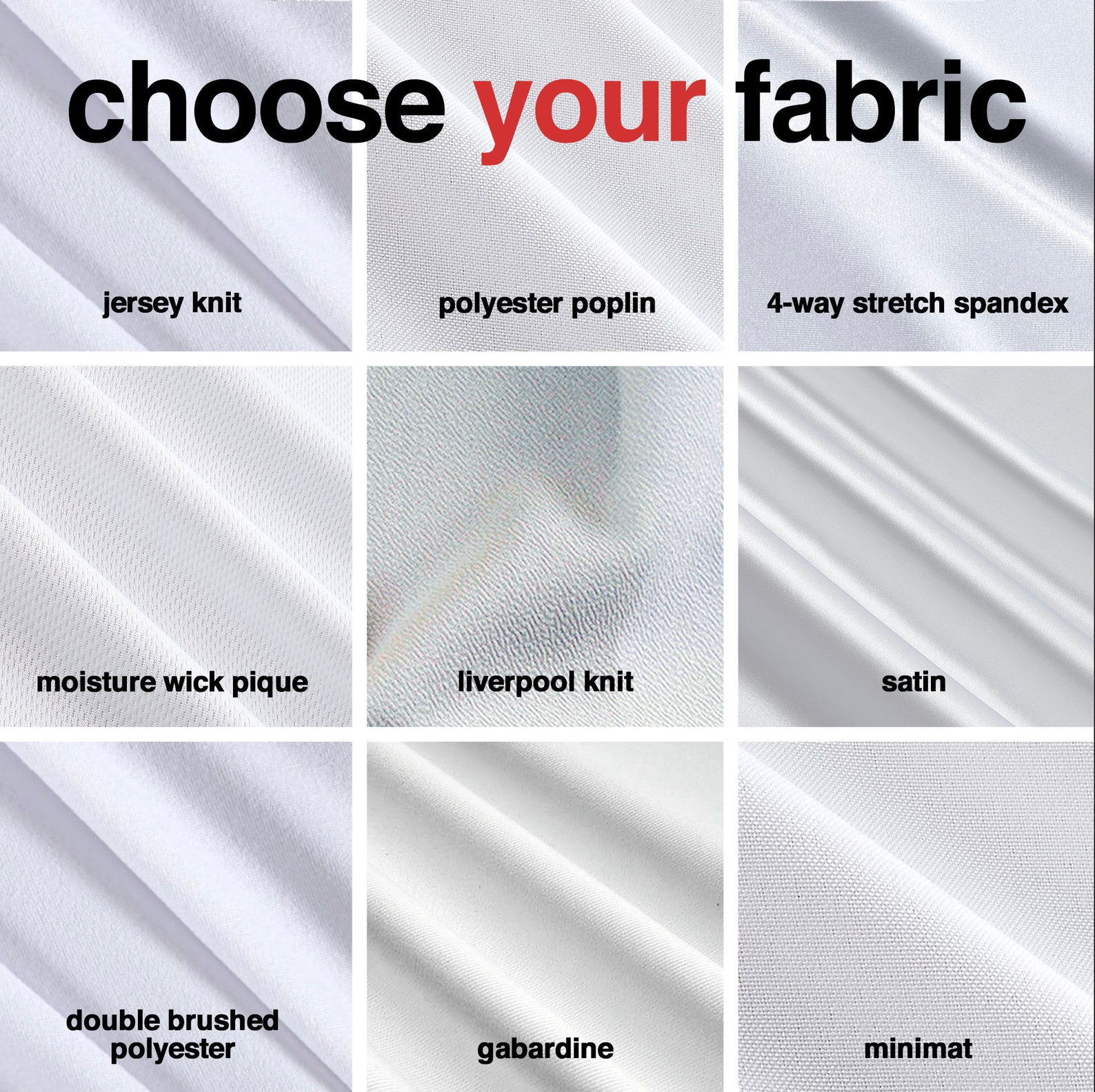 Create Your Own Fabric Custom Personalized Printing on Your - Etsy