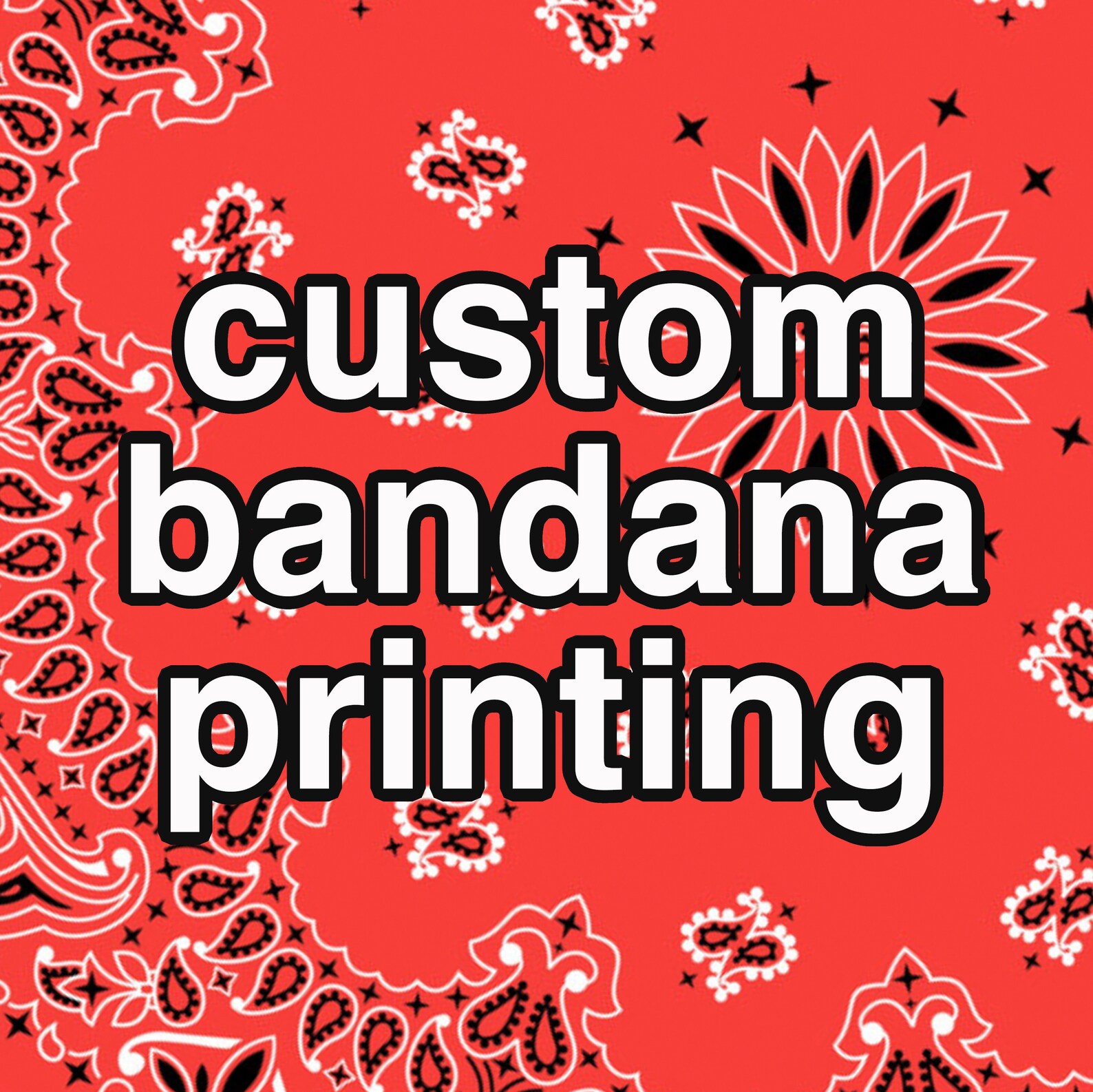 Custom Bandanas Create Your Own Personalized Image Head Wrap - Etsy