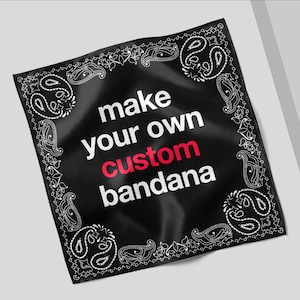 Personalized Bandanas - Custom Printed With Your Image on Classic ...