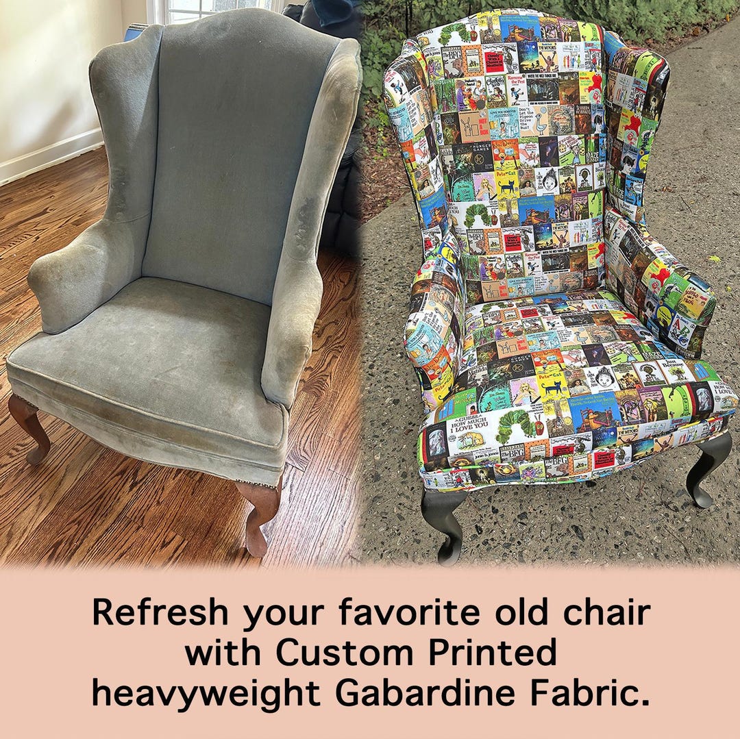 Custom Upholstery Fabric - Personalized Printed Fabric by the Yard for ...
