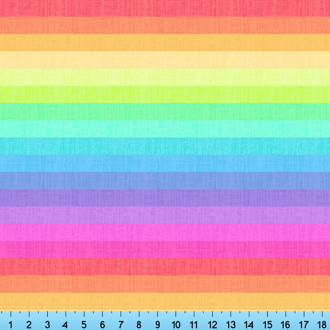 Rainbow Stripes Fabric Pattern Printed by the Yard Half Yard - Etsy