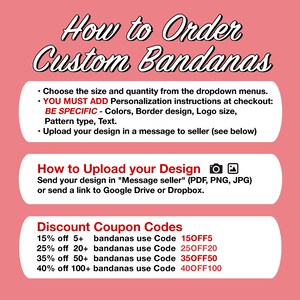 Custom Bandana Printing of Your Design, Personalized Head Wrap, Scarf ...