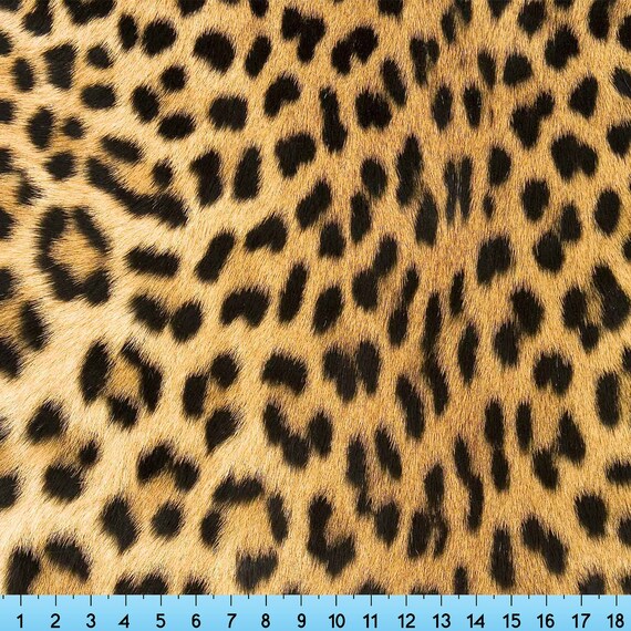 Leopard Print Fabric By the Yard Half Yard and Fat Quarter | Etsy