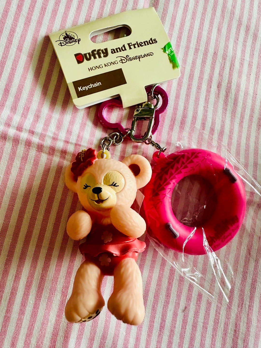 Tokyo Hong Kong Disneyland Duffy the Disney Bear NEW PINK Sheila May ...