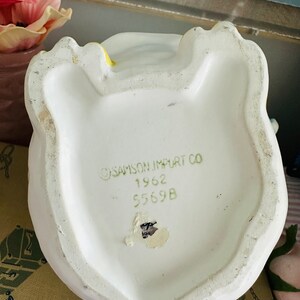 Vintage Relpo Japan Ceramic Bluebird Blue Bird Girl With Pigtails Baby ...