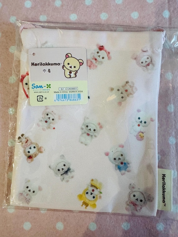 Japan San X Rilakkuma Relaxed Bear Drawstring Cosmeti… - Gem