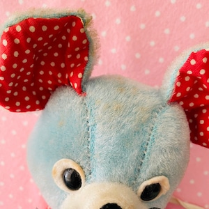 Vintage Kitsch Knickerbocker Polka Dot Mouse Rat Plush Stuffed Toy ...