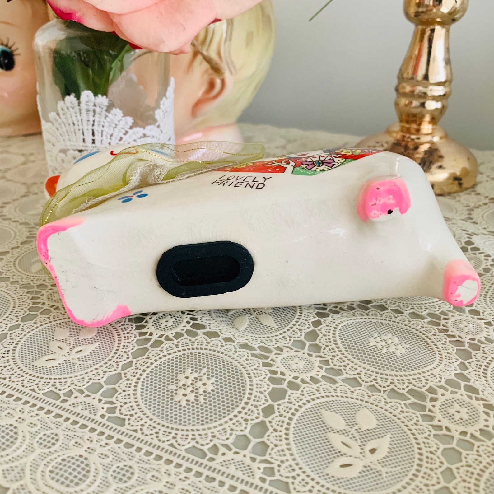 Vintage Japan Kitsch Ceramic Pink Eyelash Kitty Siamese Cat - Etsy