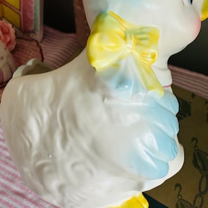 Vintage Relpo Japan Ceramic Bluebird Blue Bird Girl With Pigtails Baby ...