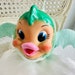 Vintage Rushton Rubber Face Green Fish Plush Toy Doll - ULTRA RARE ...