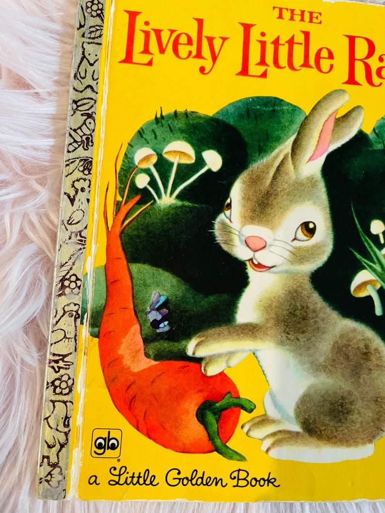 Vintage Books About Bunny Rabbits - Little Golden Books Lot - Beautiful ...