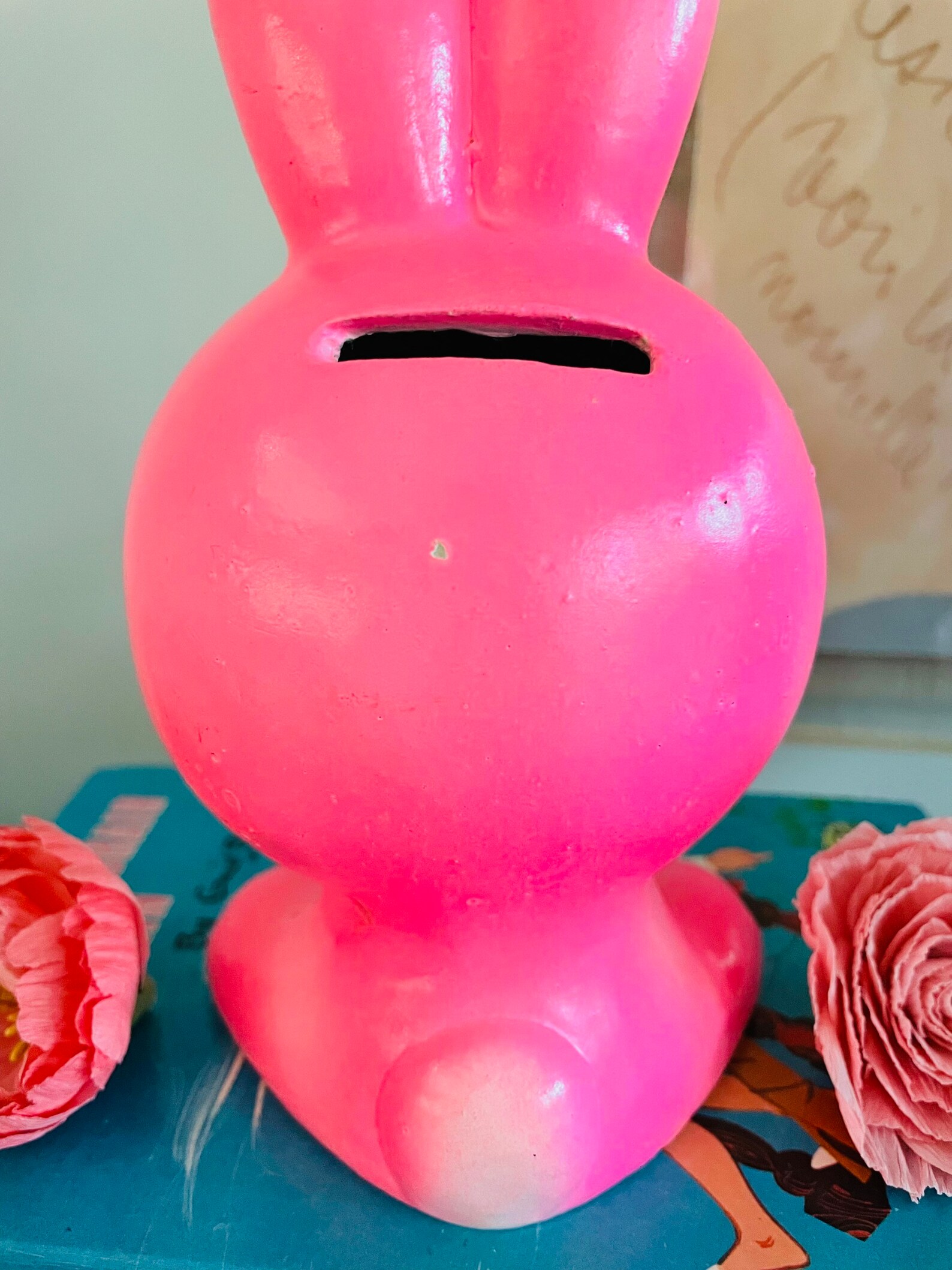 Vintage Kitsch Japan Neon Pink Rune Naito Style Bunny Rabbit - Etsy