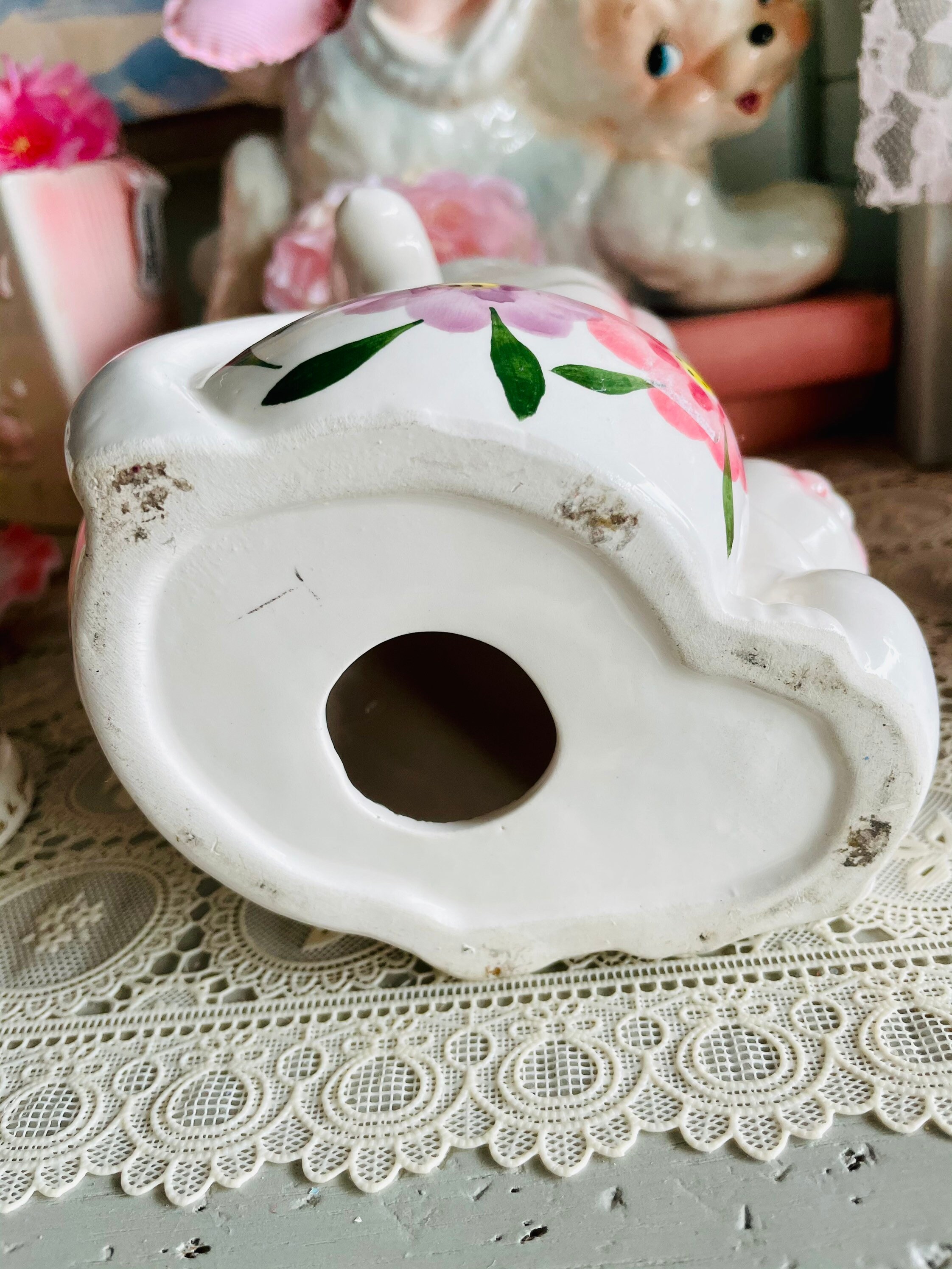 Vintage Japan Kitsch Large Ceramic Big Head Eyes Mama Baby | Etsy