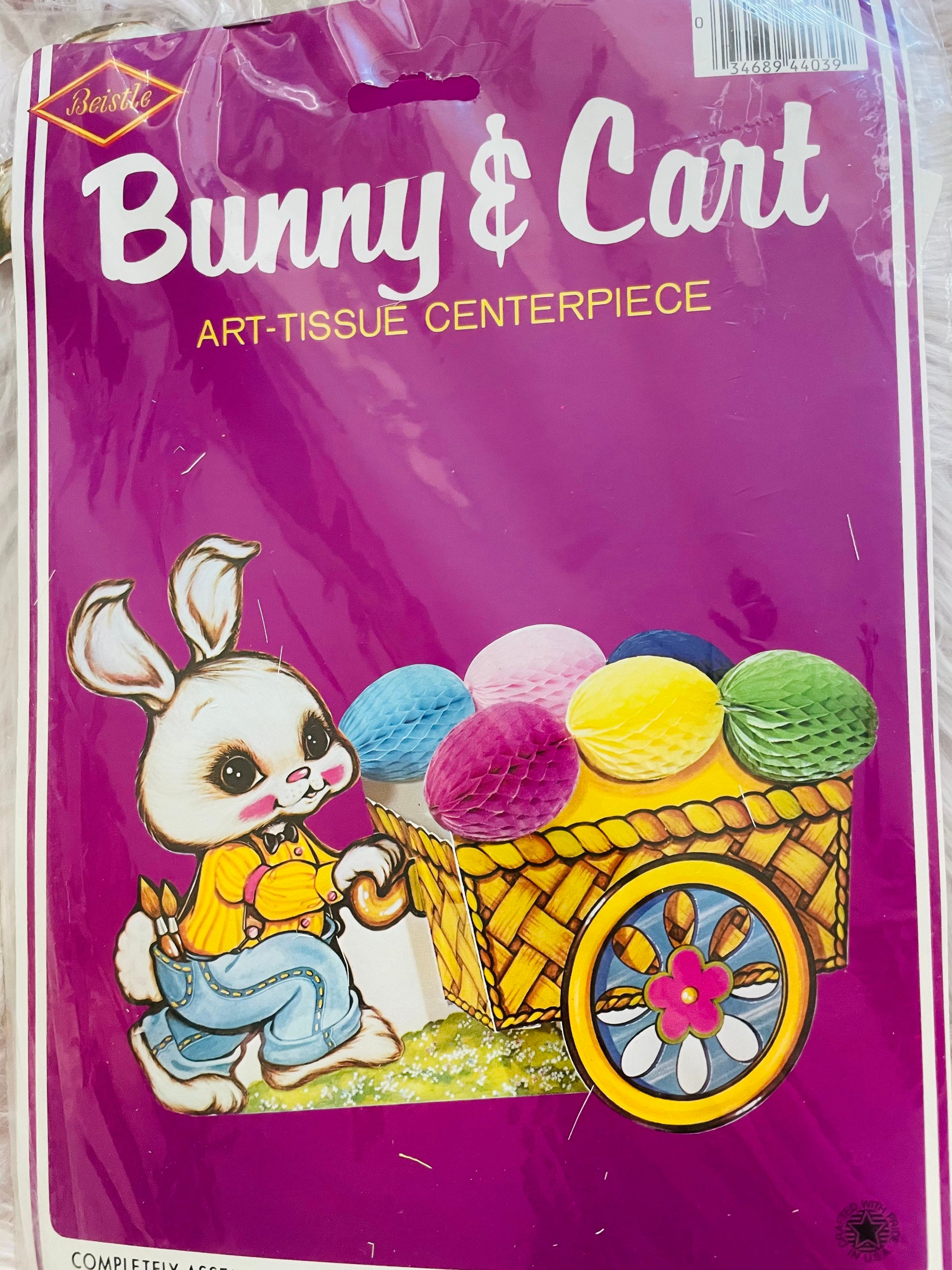 Vintage Beistle 1980s Easter Bunny Paper Cutout Centerpiece | Etsy