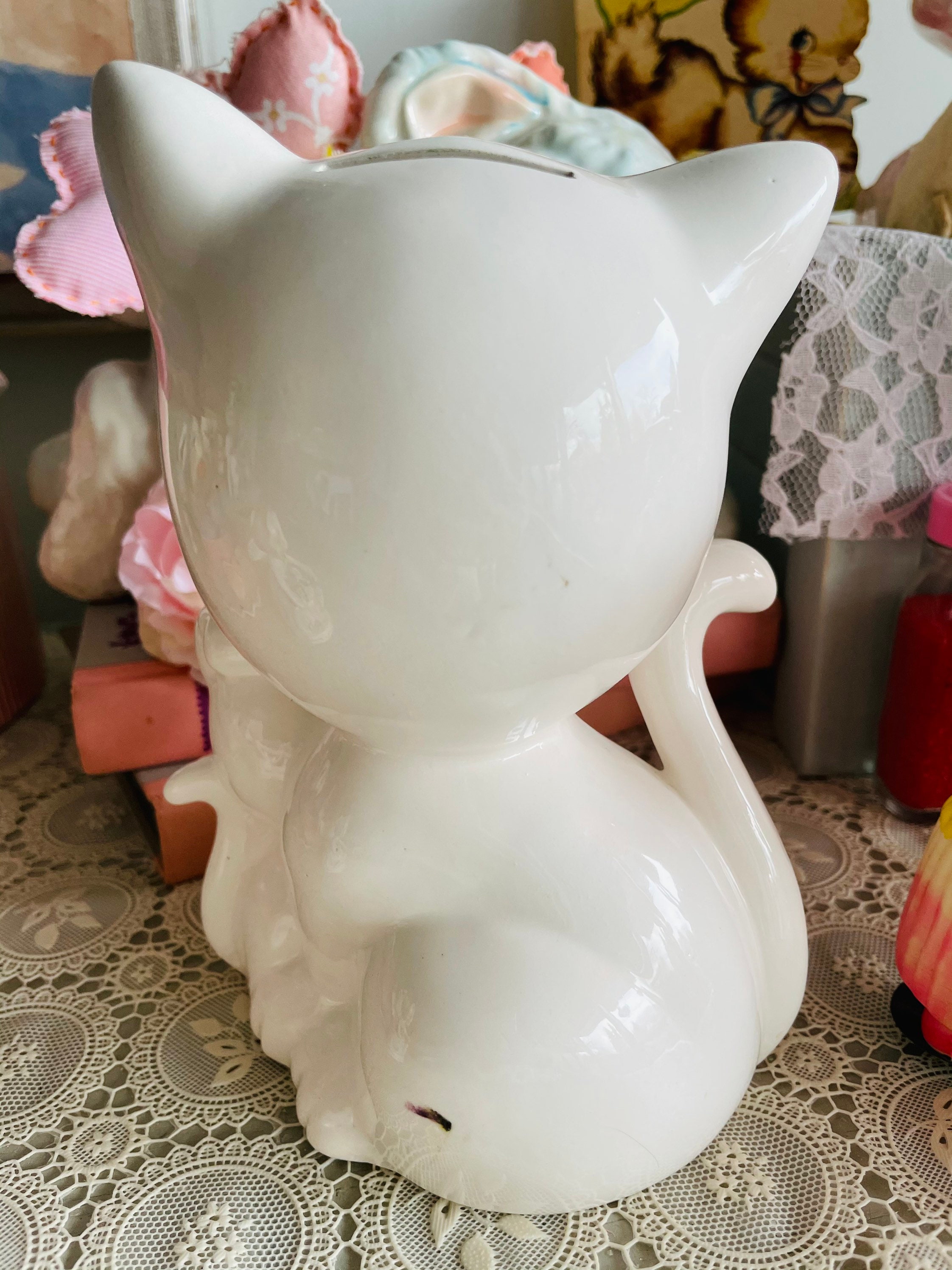 Vintage Japan Kitsch Large Ceramic Big Head Eyes Mama Baby | Etsy