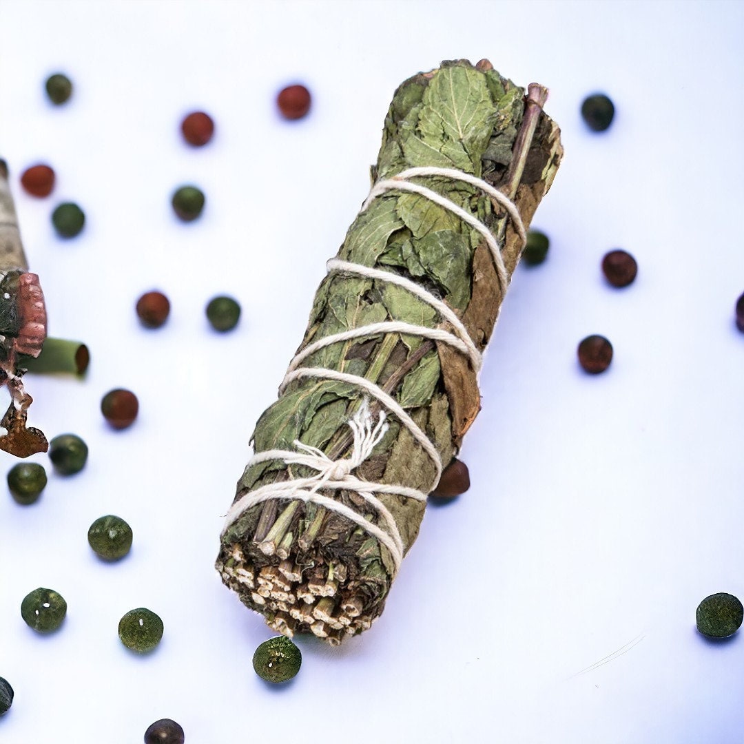 Lemon Balm & Peppermint Smoke Cleanse Smudge Wand - Etsy