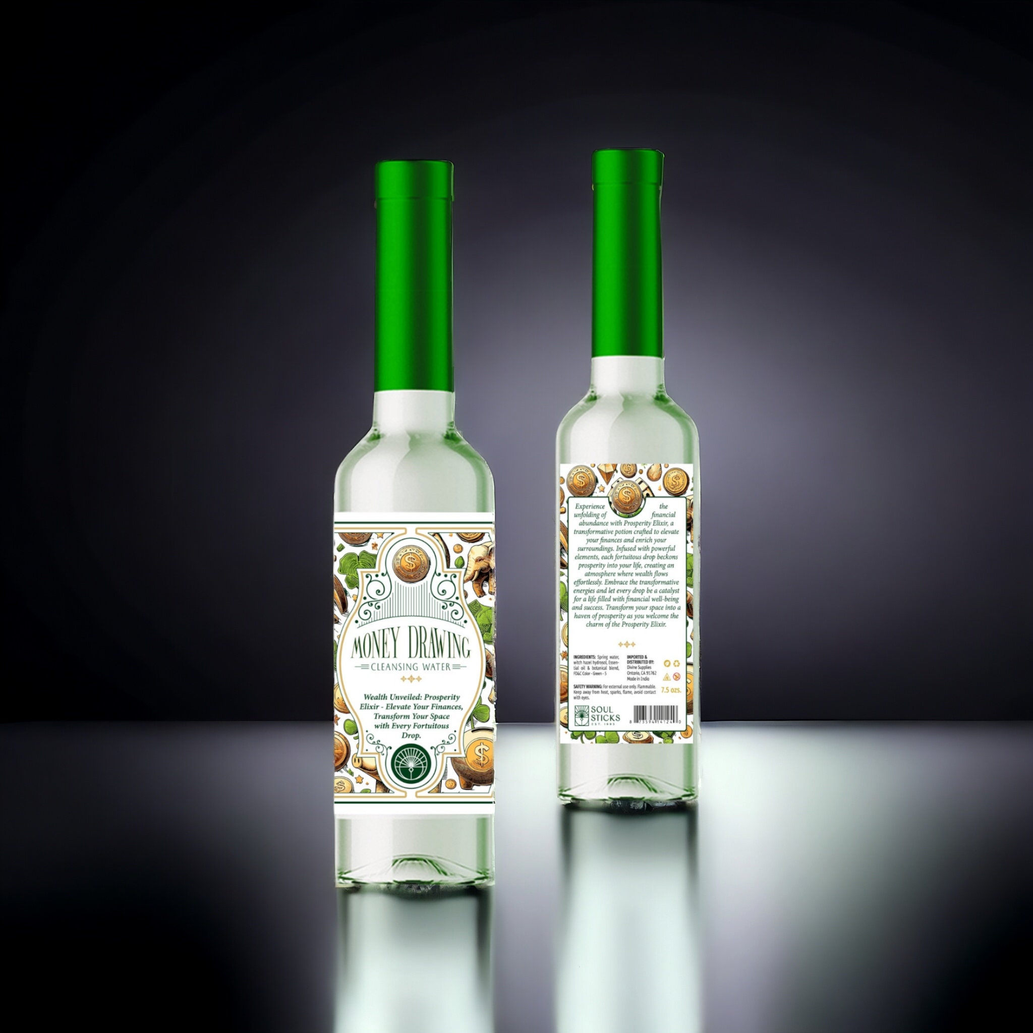 Money Drawing Cleansing Water for Spiritual Baths, Ritual Cleaning and ...