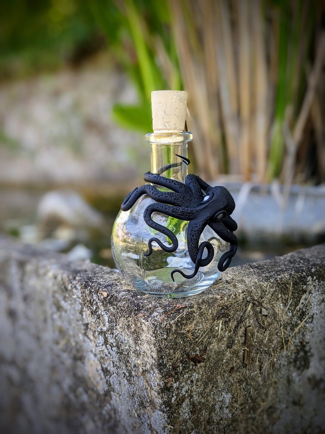 Small Octopus Vial Octopus Firefly Octopus Decoration Rum - Etsy