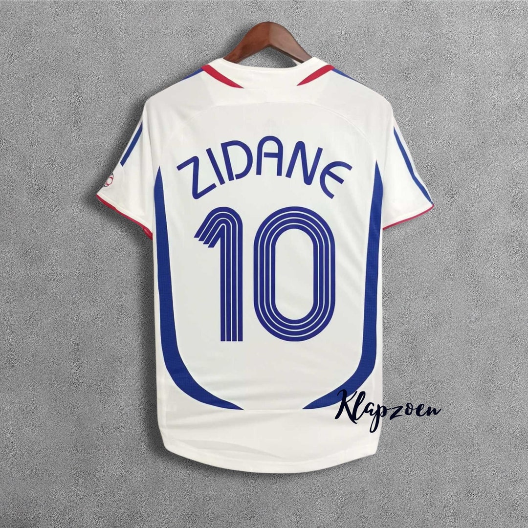 Retro Zidane 10 France World Cup 2006 Jersey Vintage Zidane Jersey Gift ...