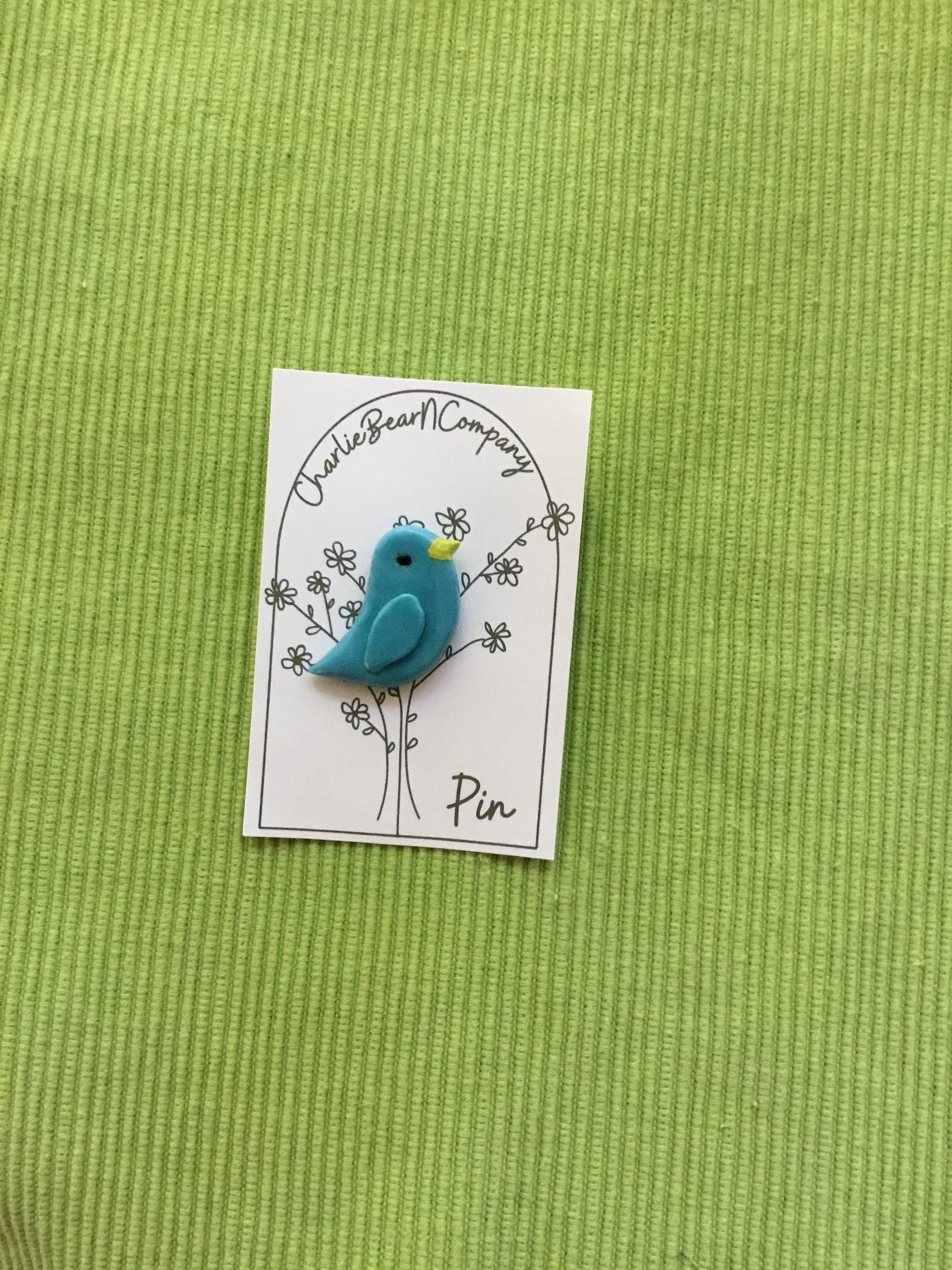 Blue Bird Pin - Etsy