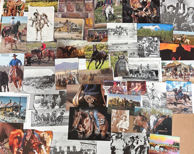 Western Ephemera Pack: 110 Cowboy, Ranch & Rodeo Paper Cutouts - Etsy