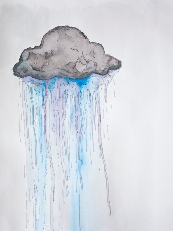 Items similar to Raincloud Painting on Etsy