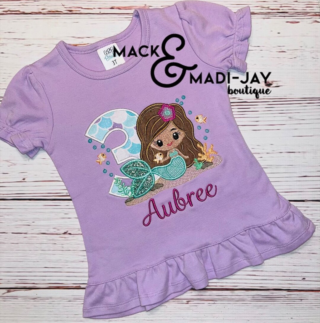Mermaid Birthday Shirt, Girls Mermaid Shirt, Mermaid Shirt, Sparkles ...
