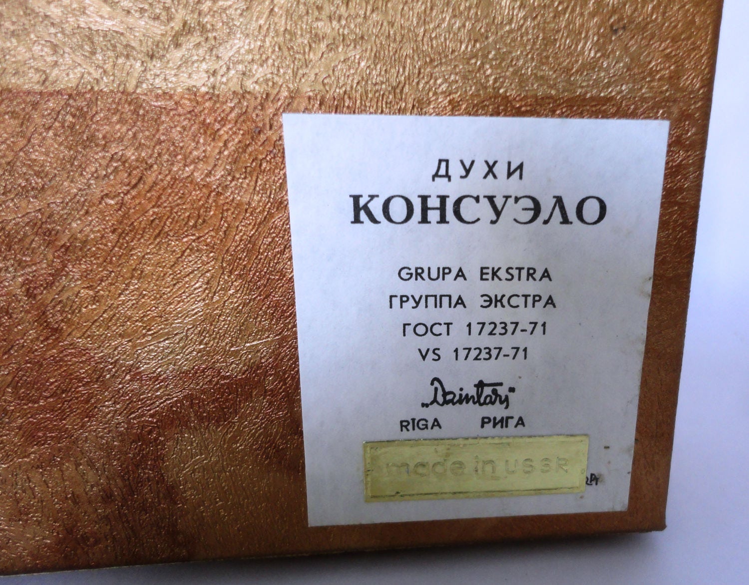 10 boxes vintage Konsuello Smarza, 30 ml Pure Parfum Extrait, Riga ...