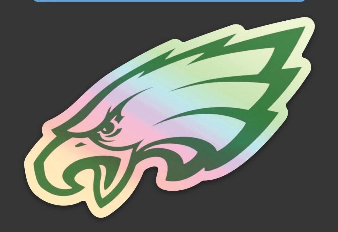 Eagles Inspired Holographic Vinyl Sticker Philly Philadelphia Football ...