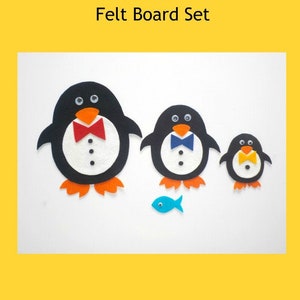 Penguin Who has the Fish Felt Story Board Game PDF Pattern | Etsy