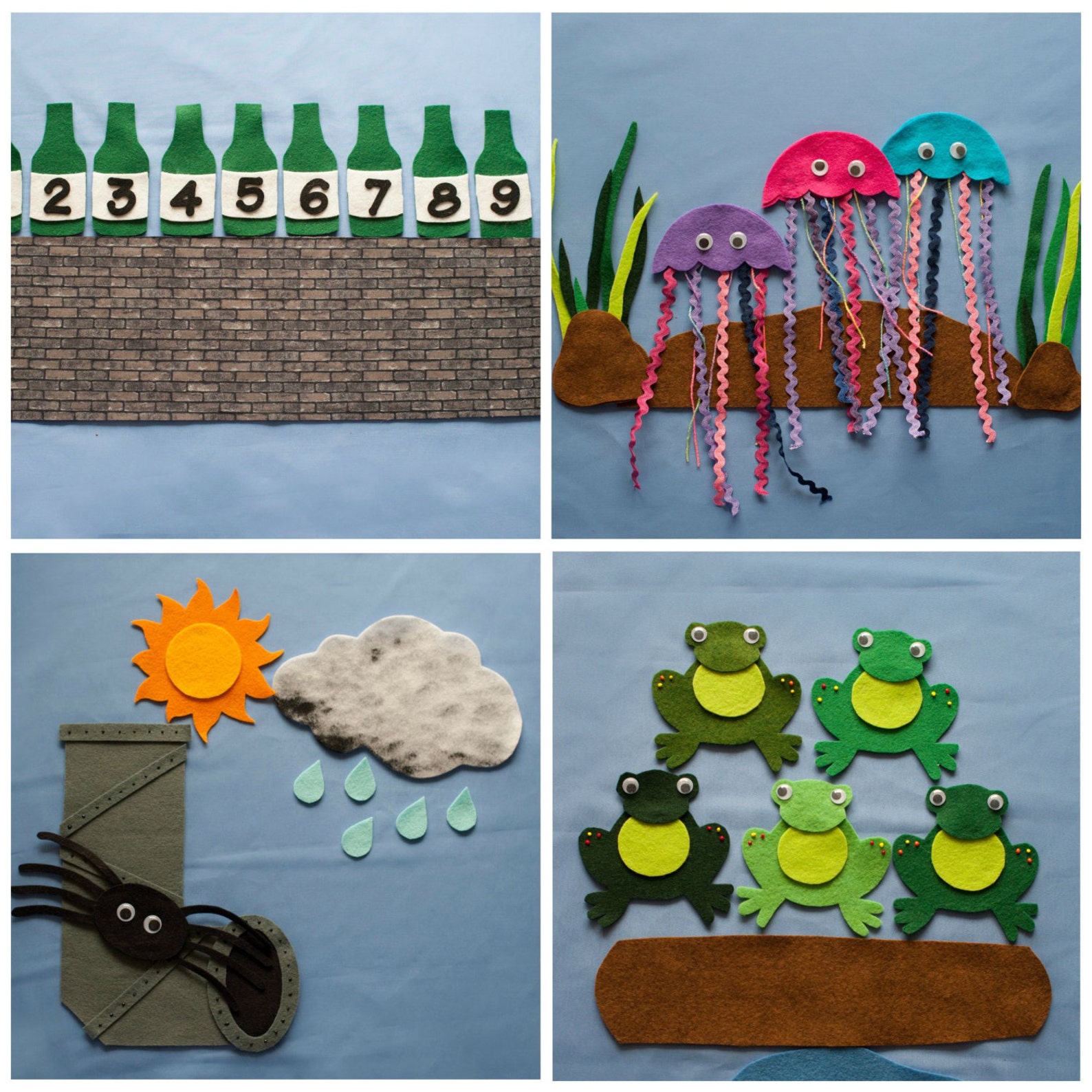 Classic Felt Board Songs Felt Board Pattern Ebook Digital - Etsy