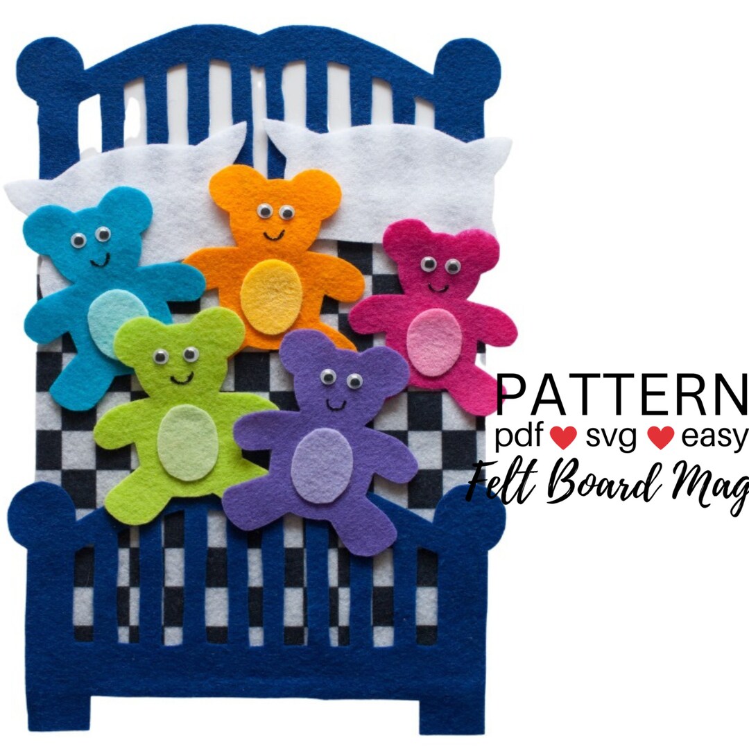 Five in the Bed PDF SVG Felt Board Pattern AUTUMN Weather Flannel Board ...