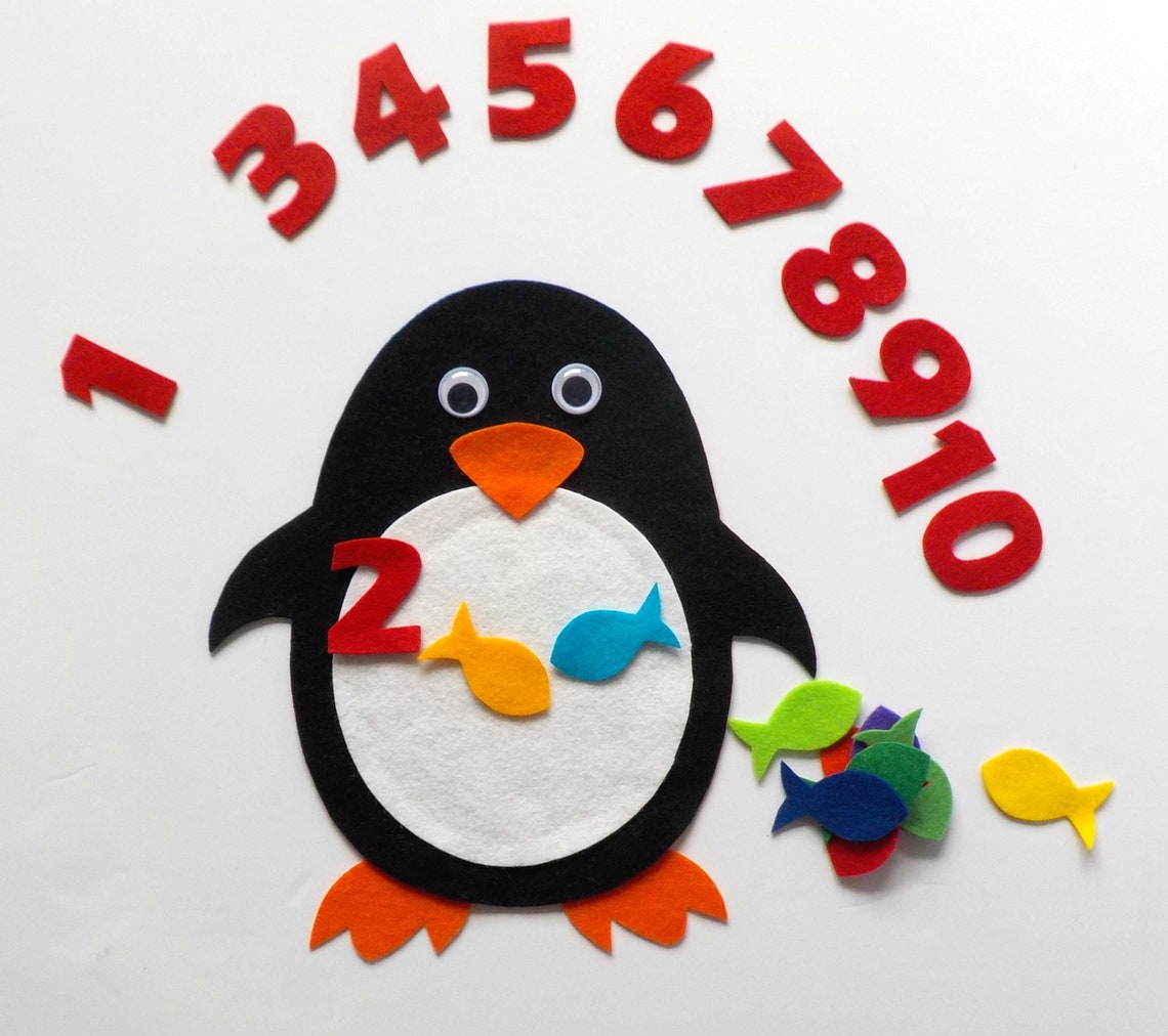 Penguin Felt Story Board PDF Pattern Bundle Flannel Board | Etsy