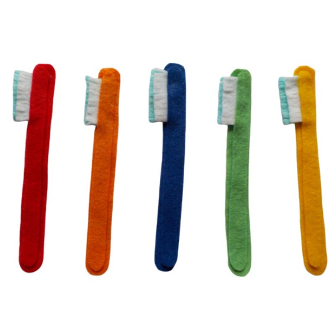 Five Little Tooth Brushes Five Cavity Germs SVG PDF Pattern Felt Board ...