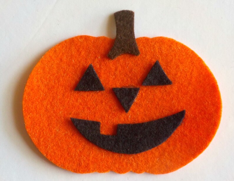 Five Little Jack O Lanterns PDF SVG Pattern Felt Board Set, Halloween ...