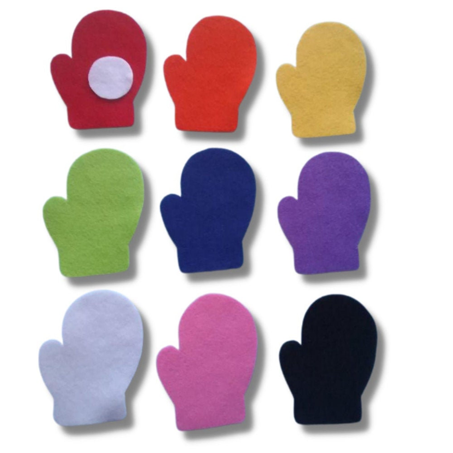 Snowball and Mitten Hide and Seek Colors Game PDF SVG Cutting - Etsy