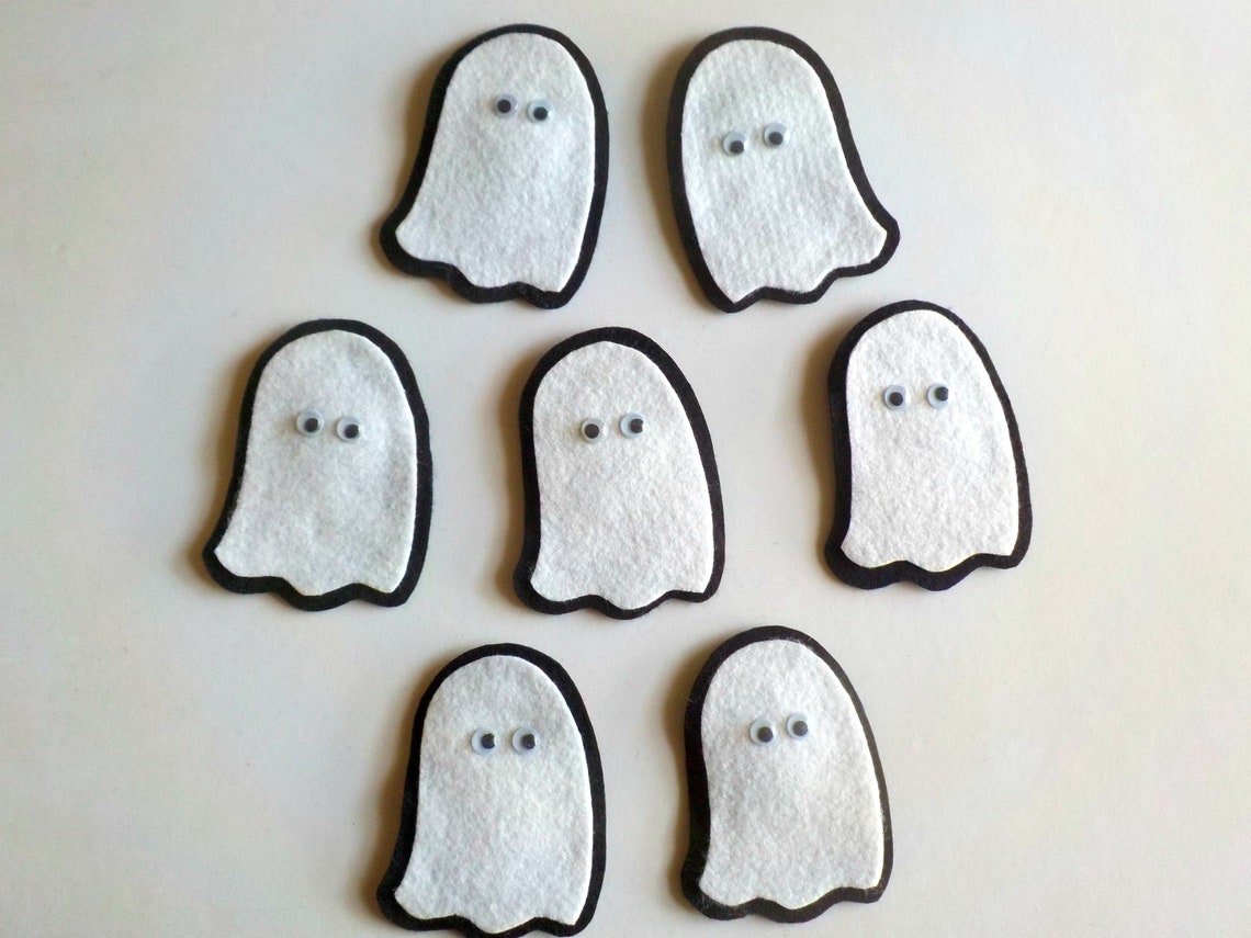 The Chocolate Chip Ghost PDF SVG Pattern Felt Board Set - Etsy