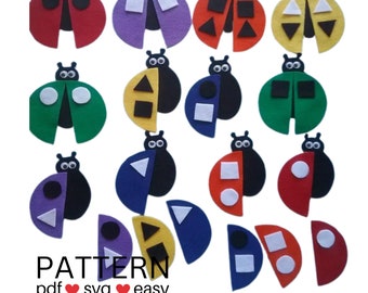 Little Mouse Hide and Seek Colors Colours Game Felt Board Set PDF ...