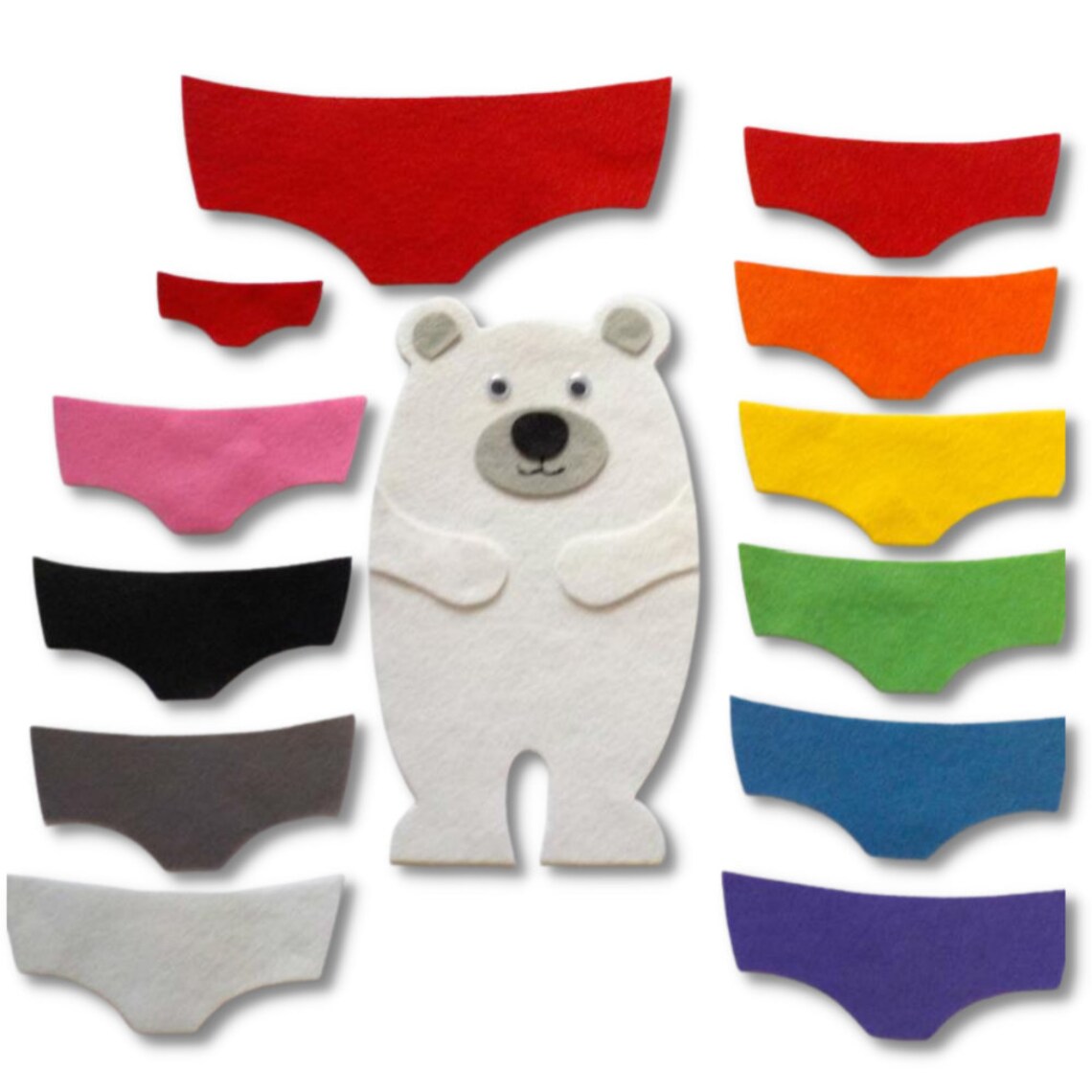 Polar Bears Underwear Felt Story PDFSVG Pattern Polar - Etsy