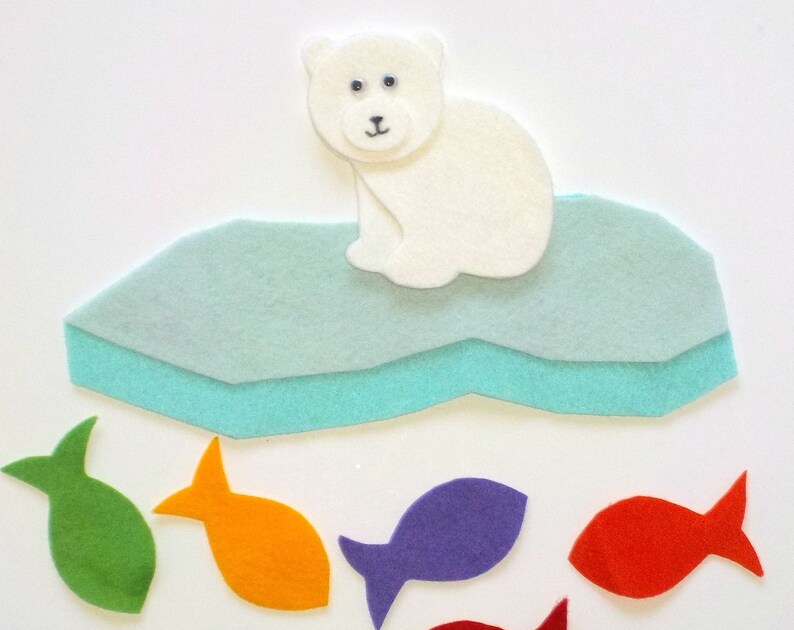 Penguins and Polar Bears Felt Story Board Pattern Bundle | Etsy