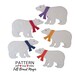 Five Little Polar Bears Felt Story PDF SVG Pattern, Preschool Learning ...