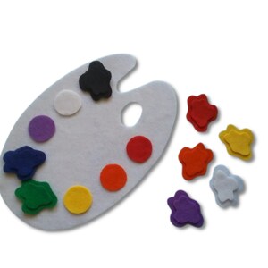 Colour Matching Felt Set Pattern Bundle PDF, SVG Cutting Files, Flannel ...