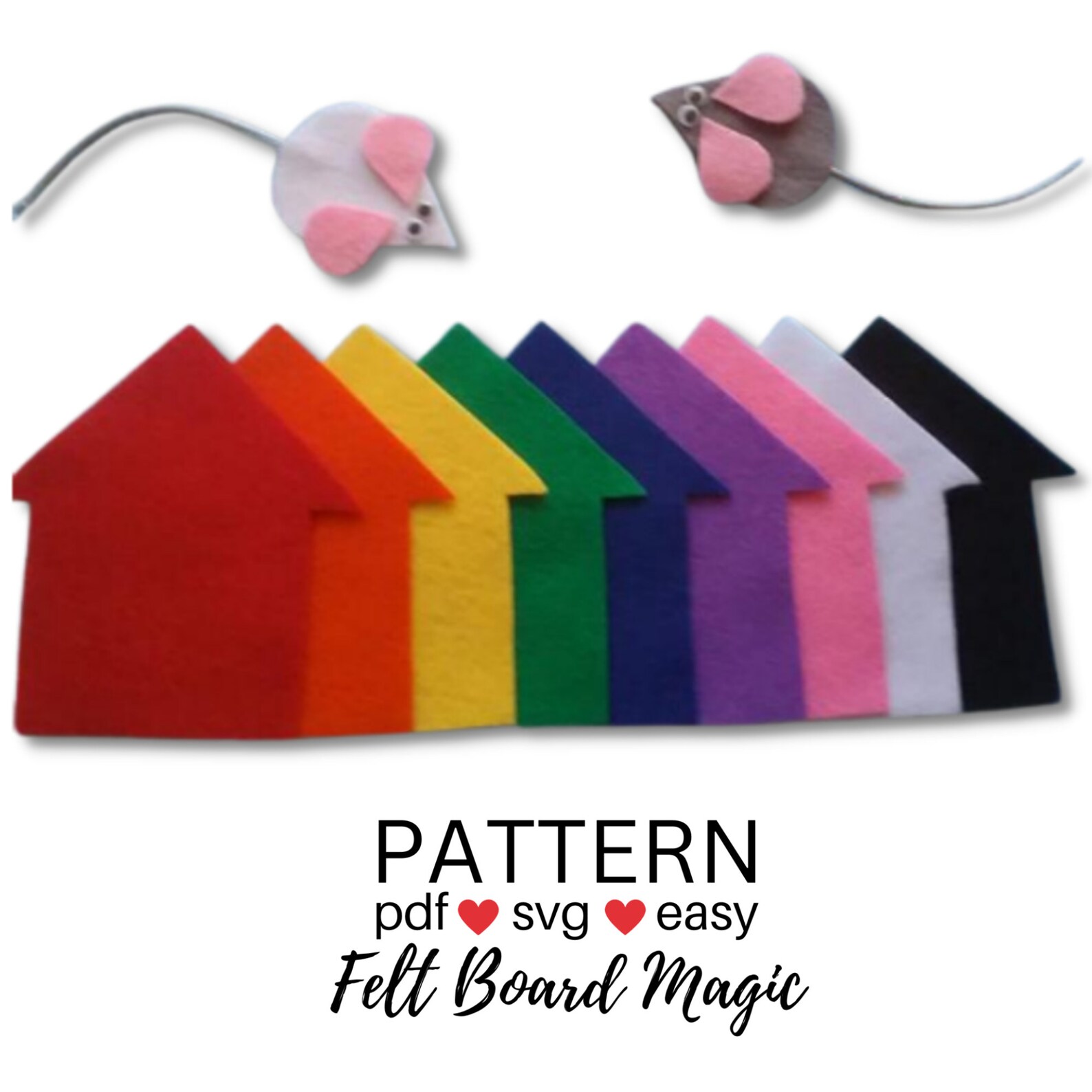 Little Mouse Hide and Seek Colors Colours Game Felt Board Set - Etsy