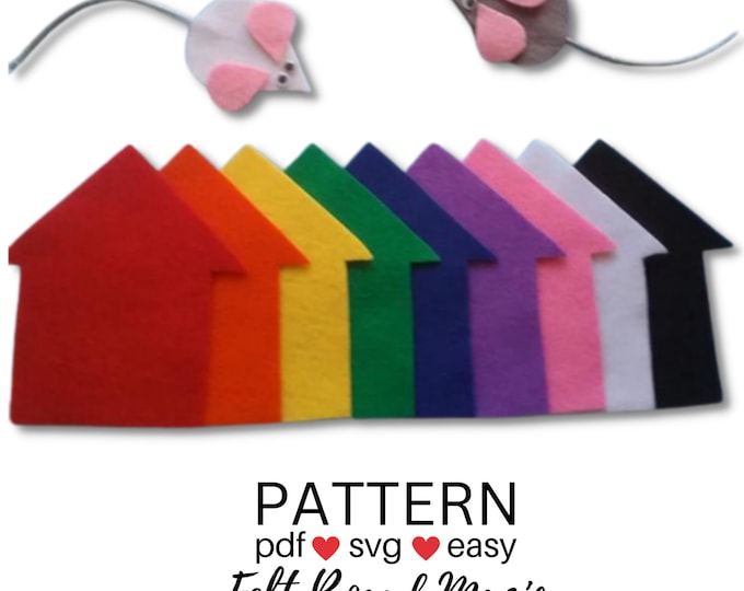 Little Mouse Hide and Seek Colors Colours Game Felt Board Set PDF ...