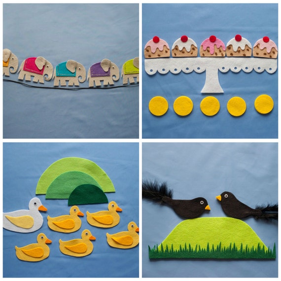 Felt Board Story Patterns Browse Patterns Classic Animal Counting